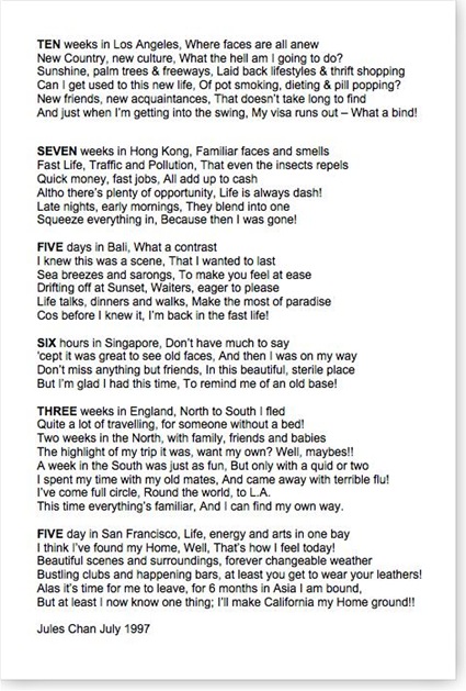 Poem from my Gypsy Days.. - JujuChan